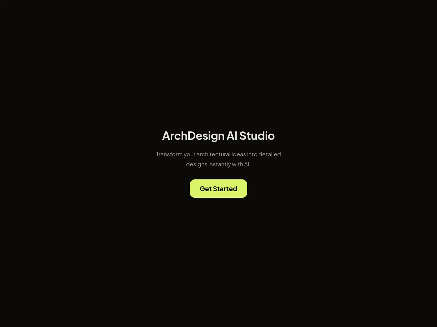 ArchDesign AI Studio