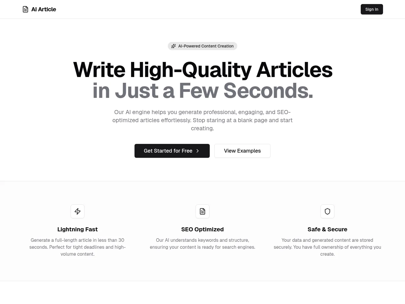 AI Article Generator