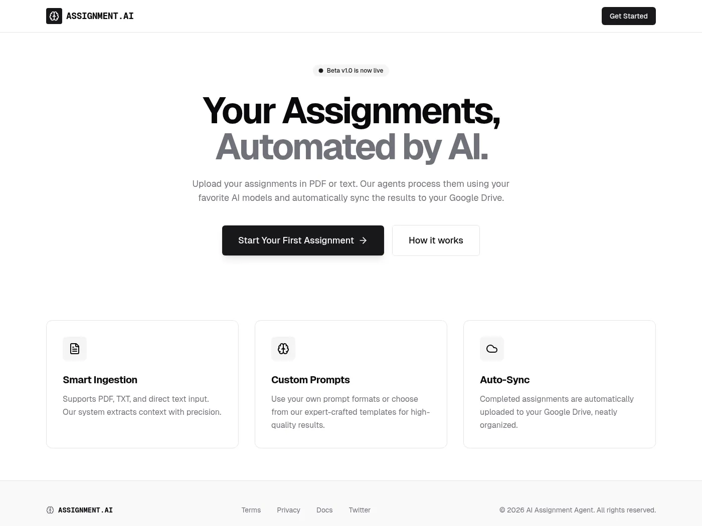 AI Assignment Agent
