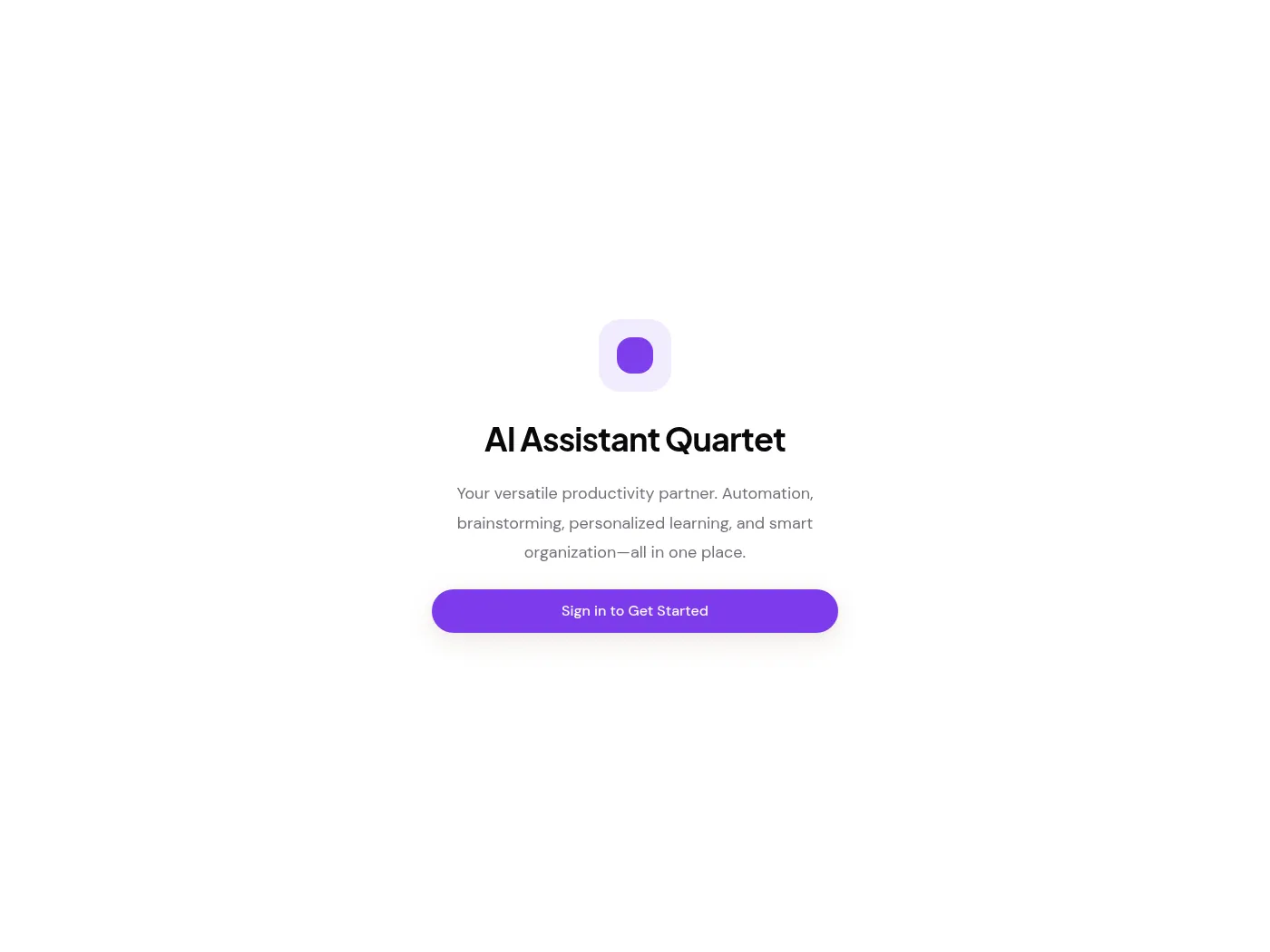 AI Assistant Quartet