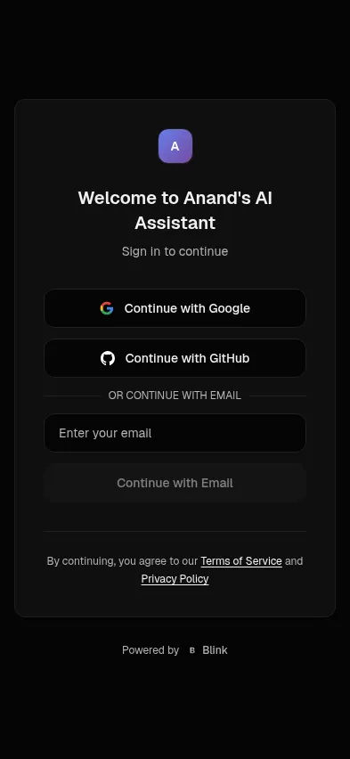 Anand's AI Assistant