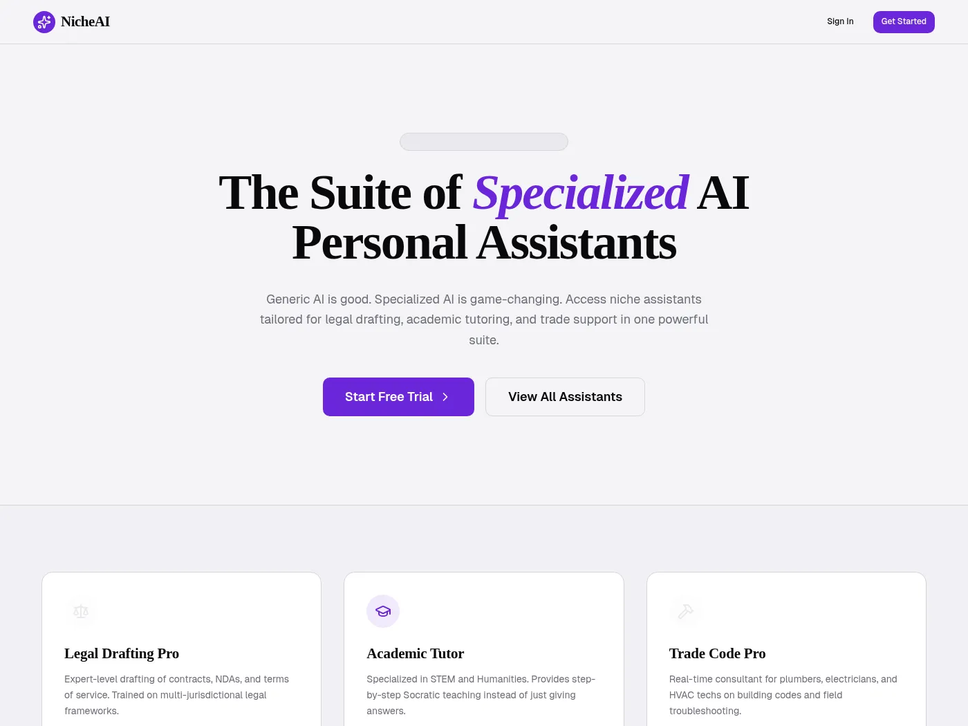 Niche AI Assistant Suite