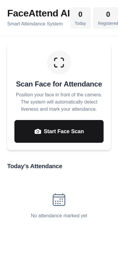 FaceAttend AI Mobile