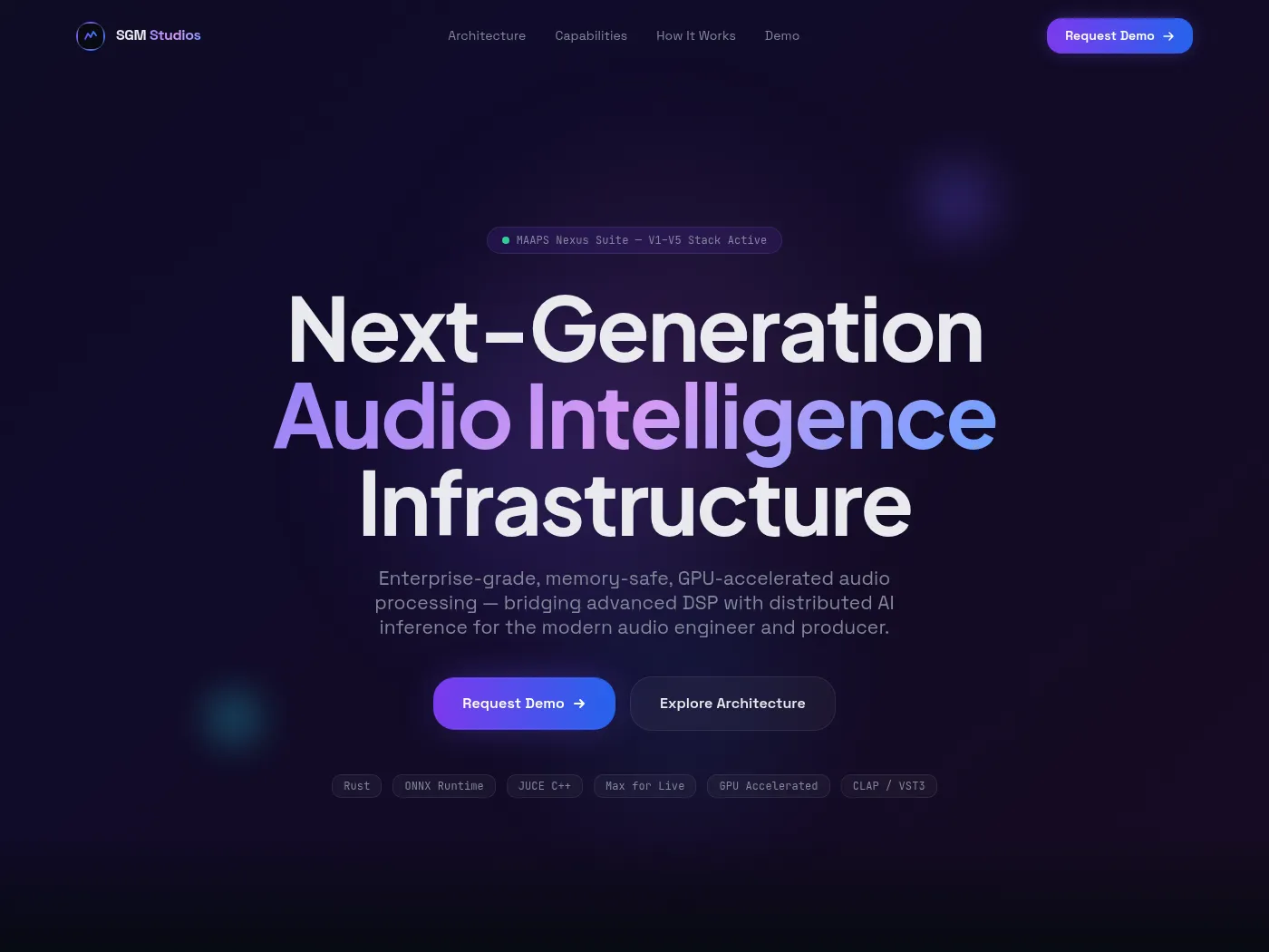 AI Audio Edge Web Demo