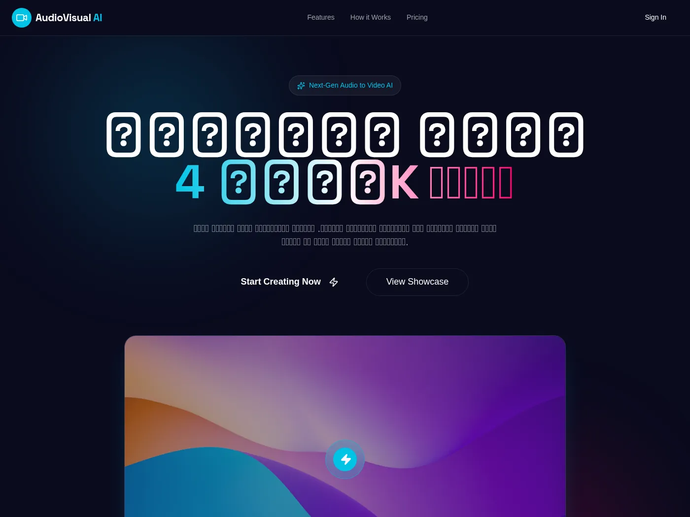 AI Audio2Video Creator