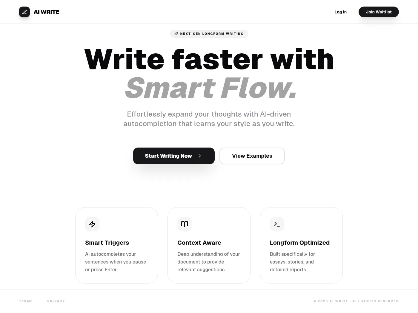 AI Longform Autocomplete