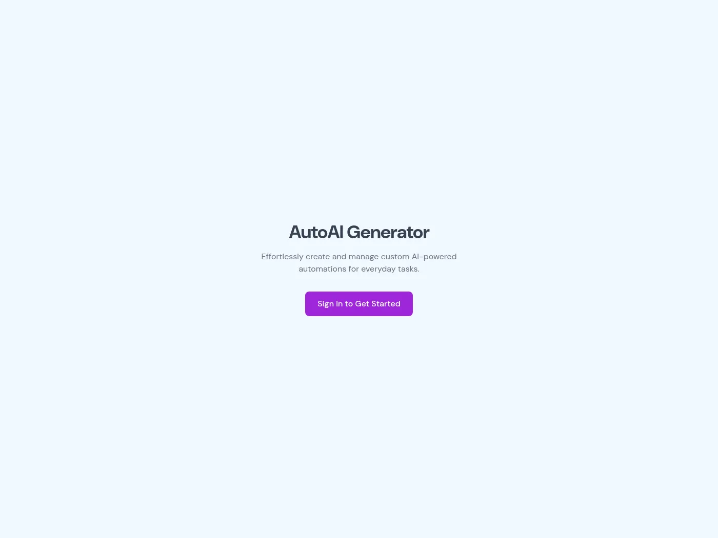 AutoAI Generator