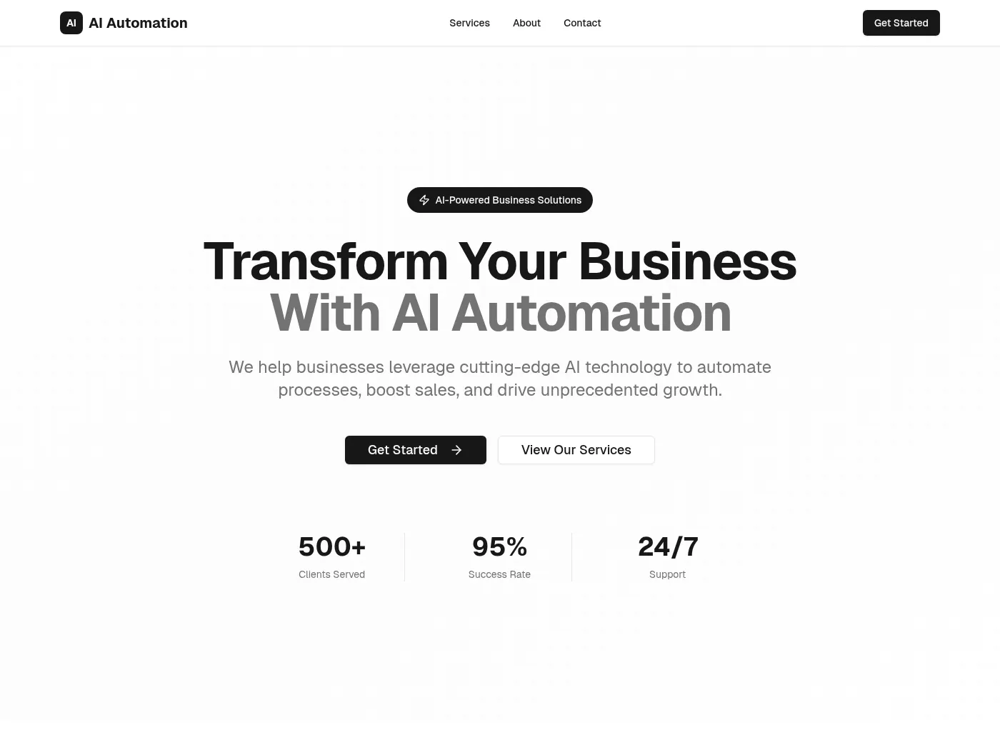 AI Automation Services Site