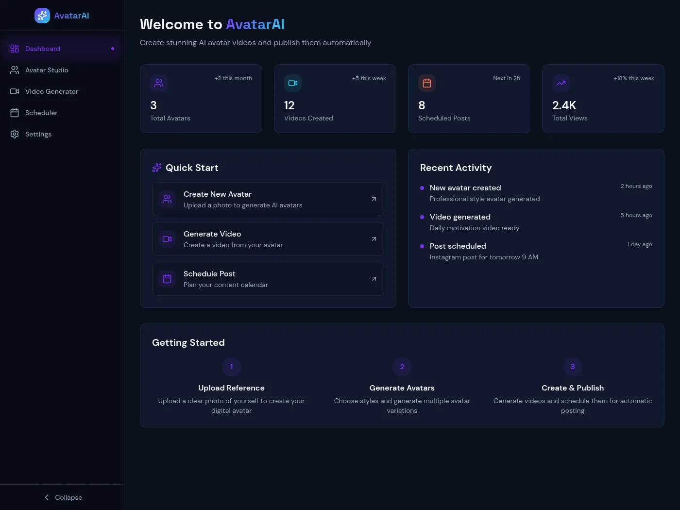 AI Avatar Content Studio