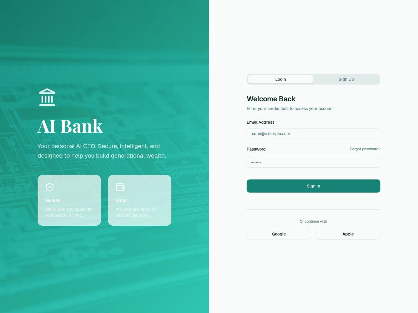 AI Bank - Smart Finance Hub