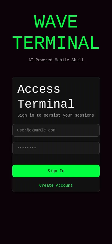 AI Bash Terminal Mobile