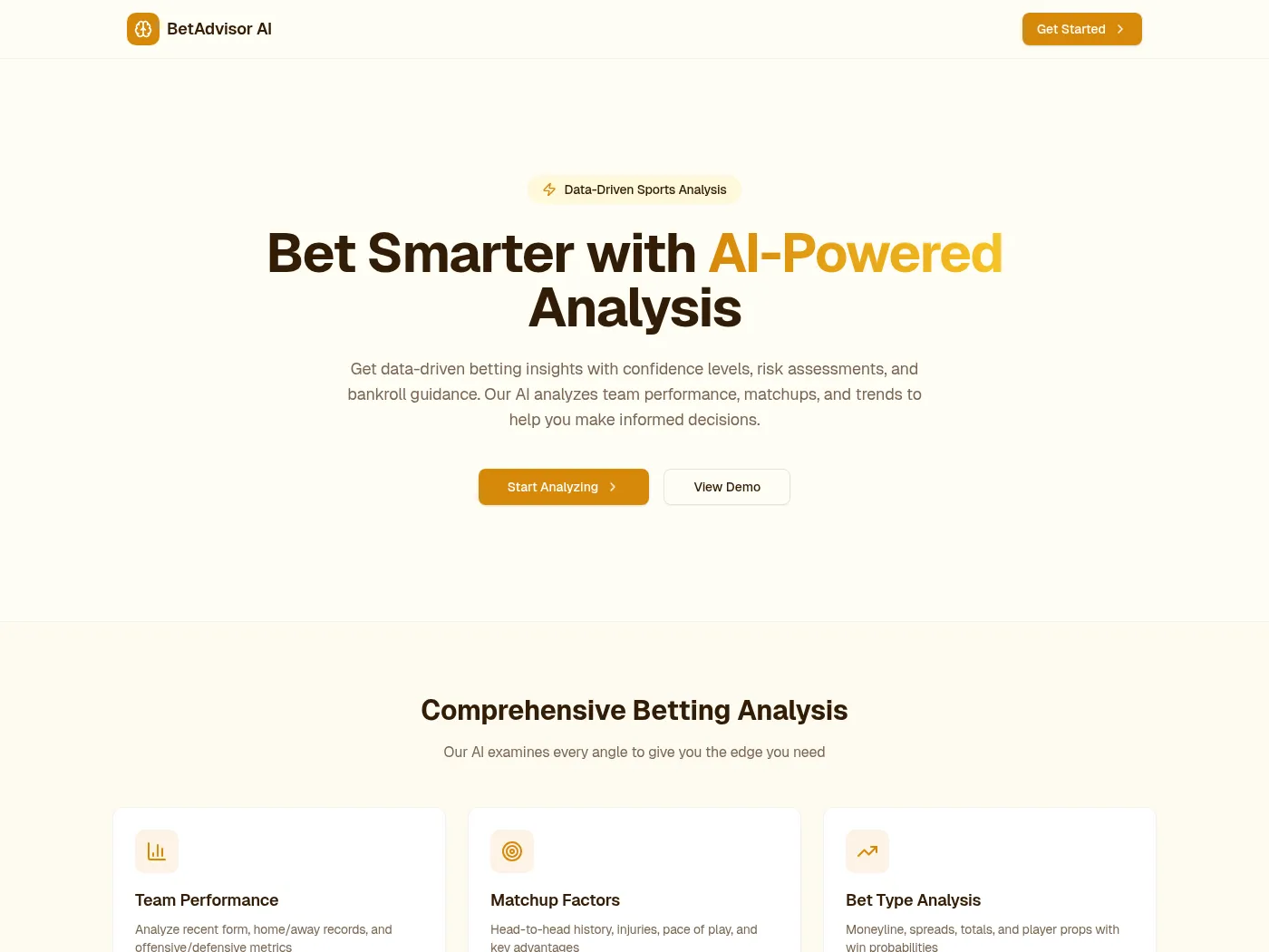 AI Sports Bet Advisor