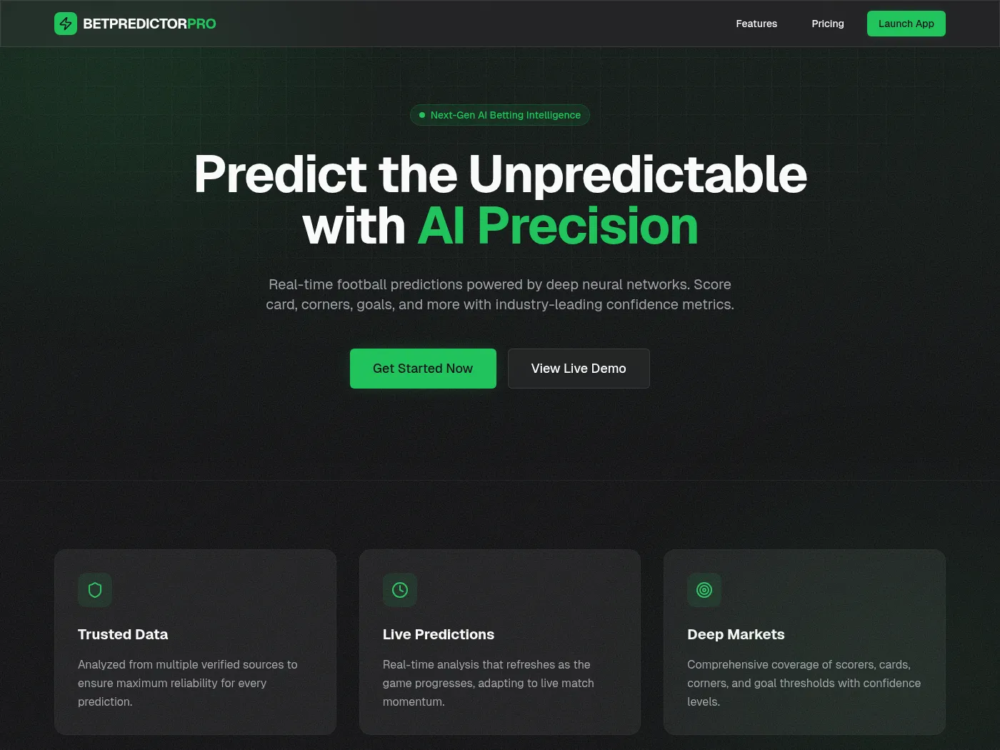 AI Bet Predictor Pro
