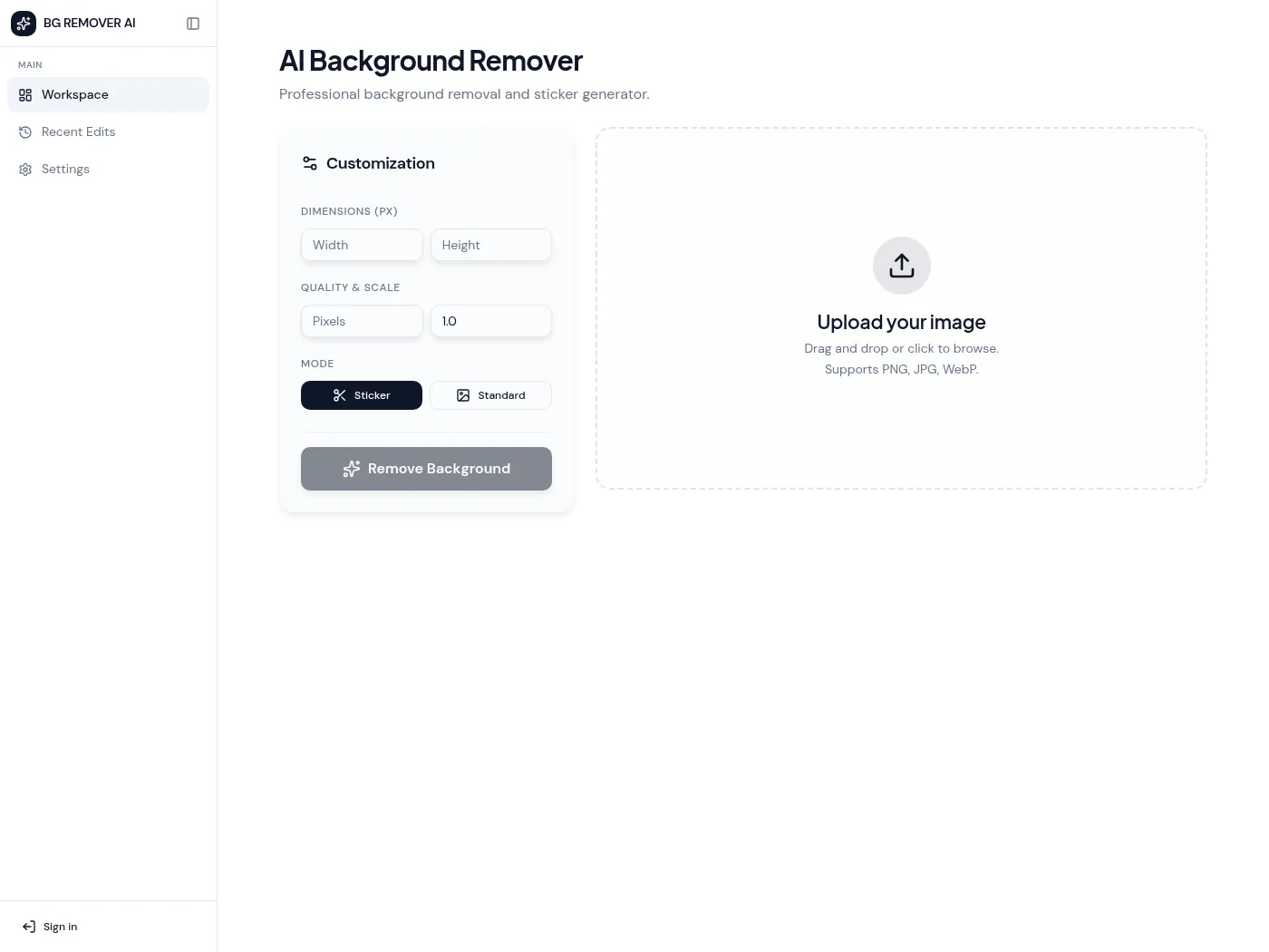 AI Background Remover