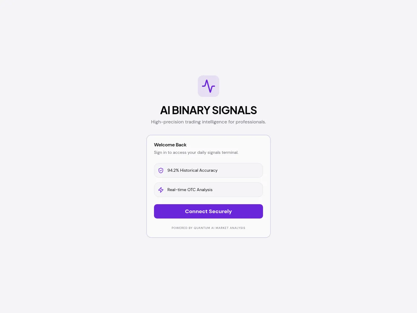 AI Binary Option Signals