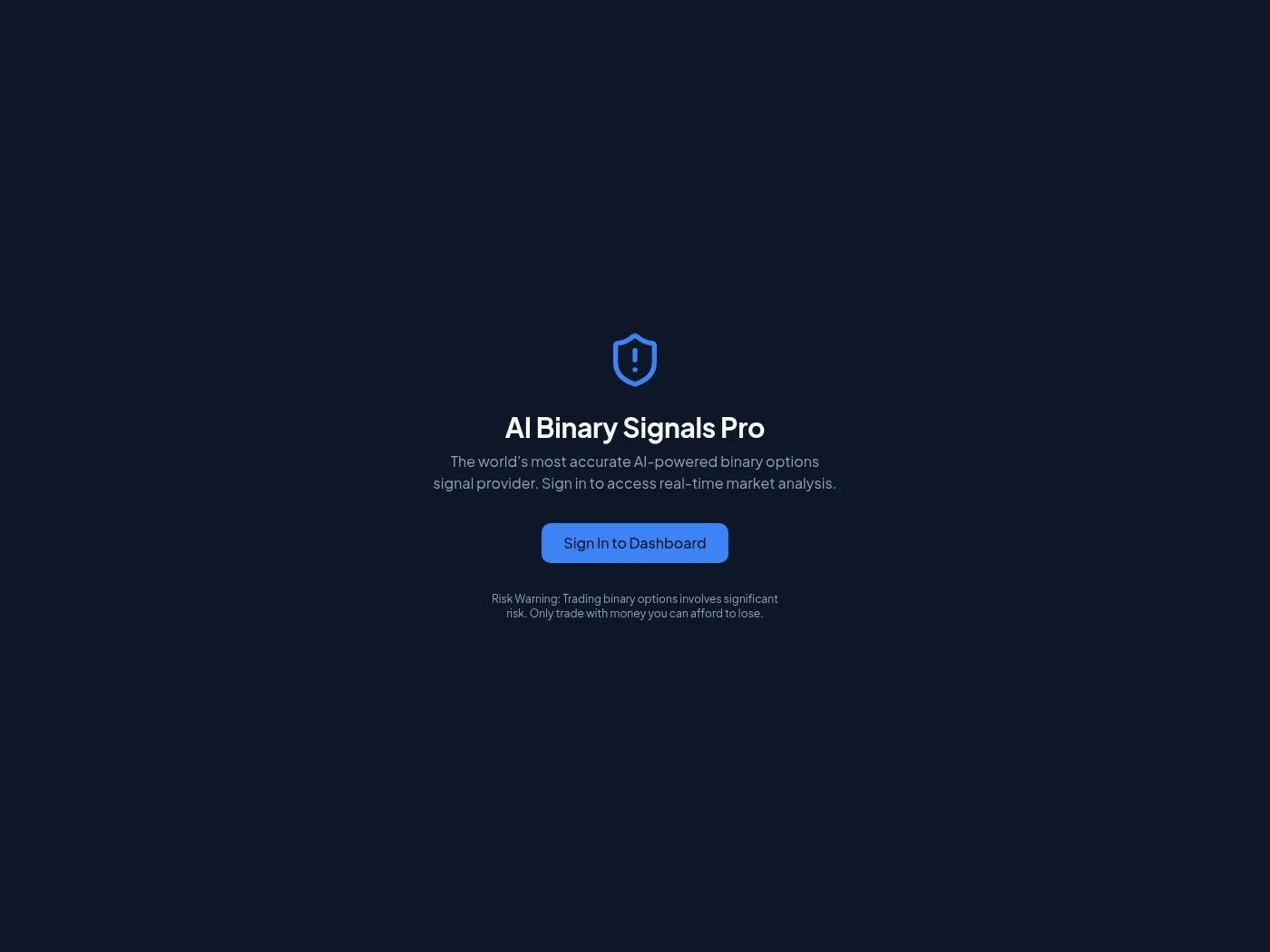 AI Binary Signals Pro