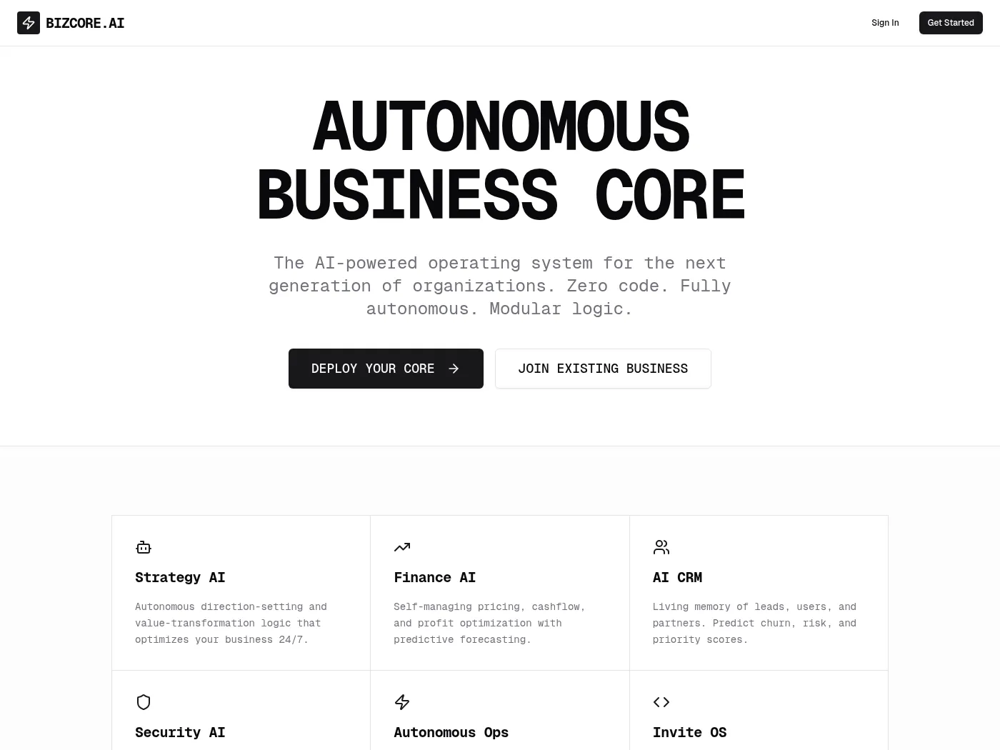 BizCore AI OS