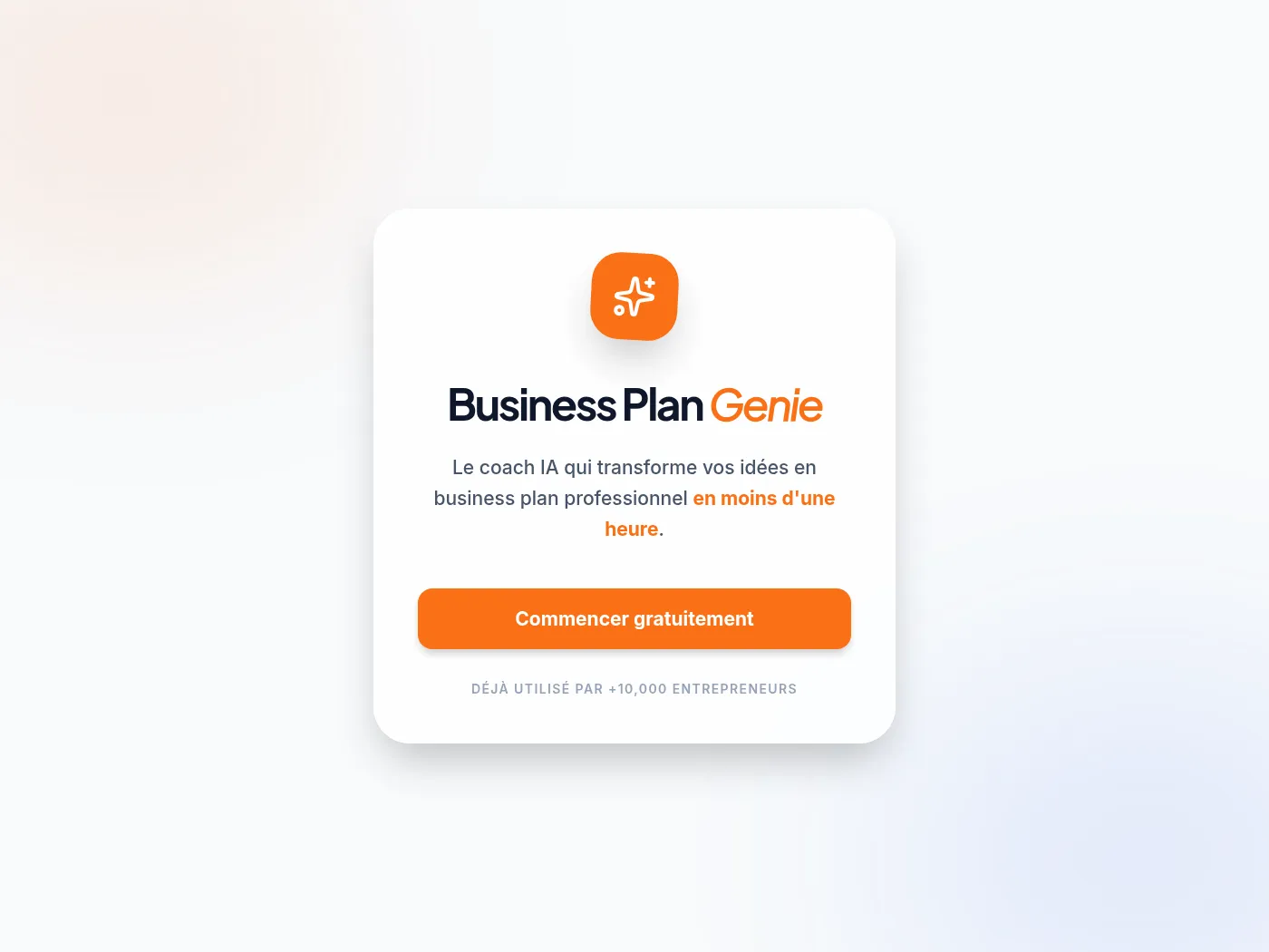 Business Plan Genie