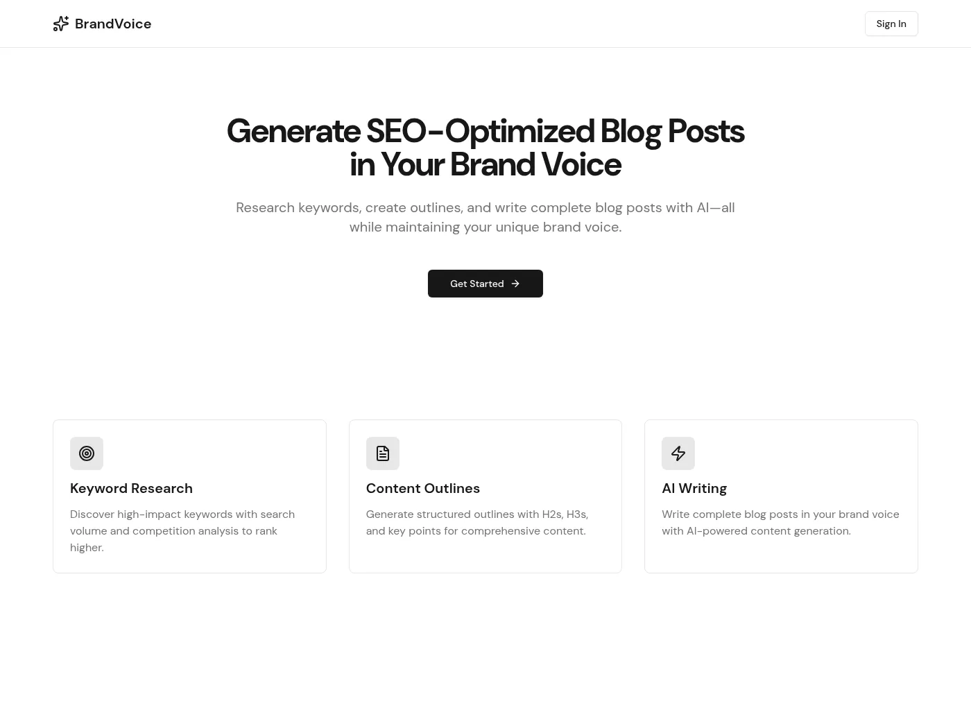 BrandVoice Blog Generator