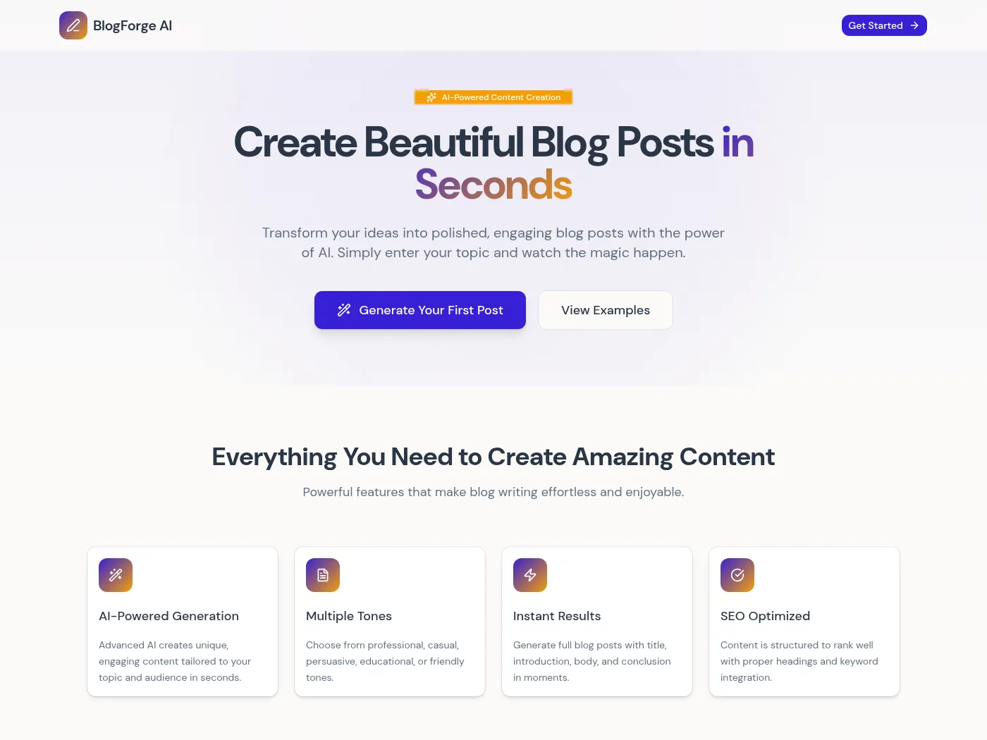 AI Blog Post Builder
