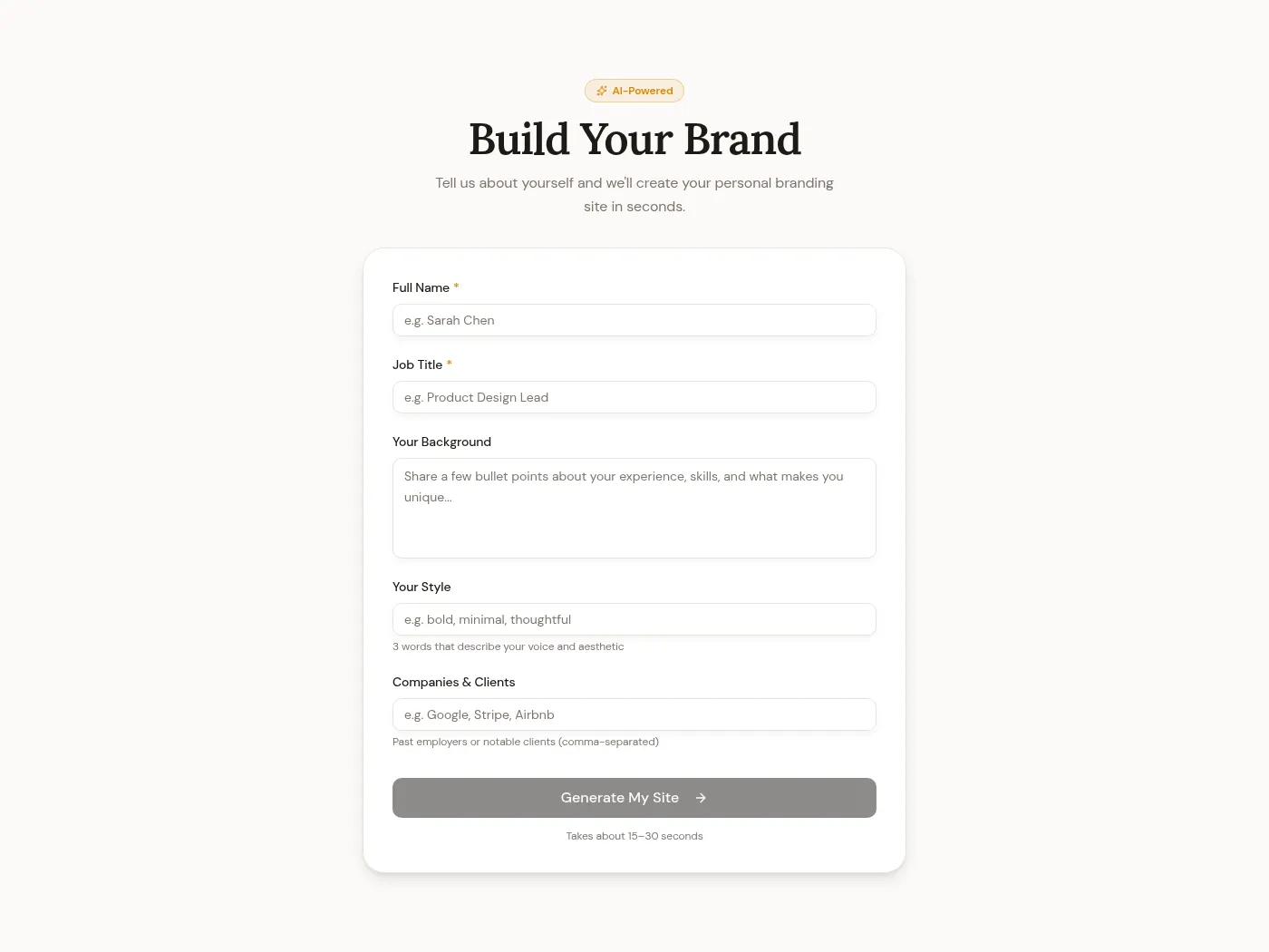 BrandFlow AI Site Builder