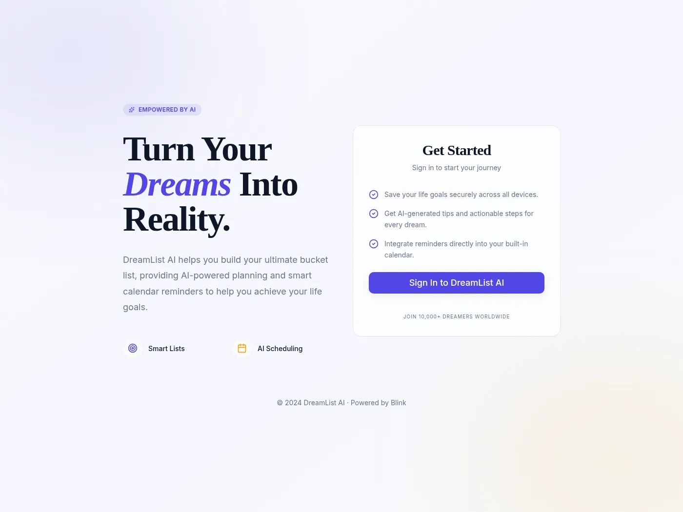 DreamList AI