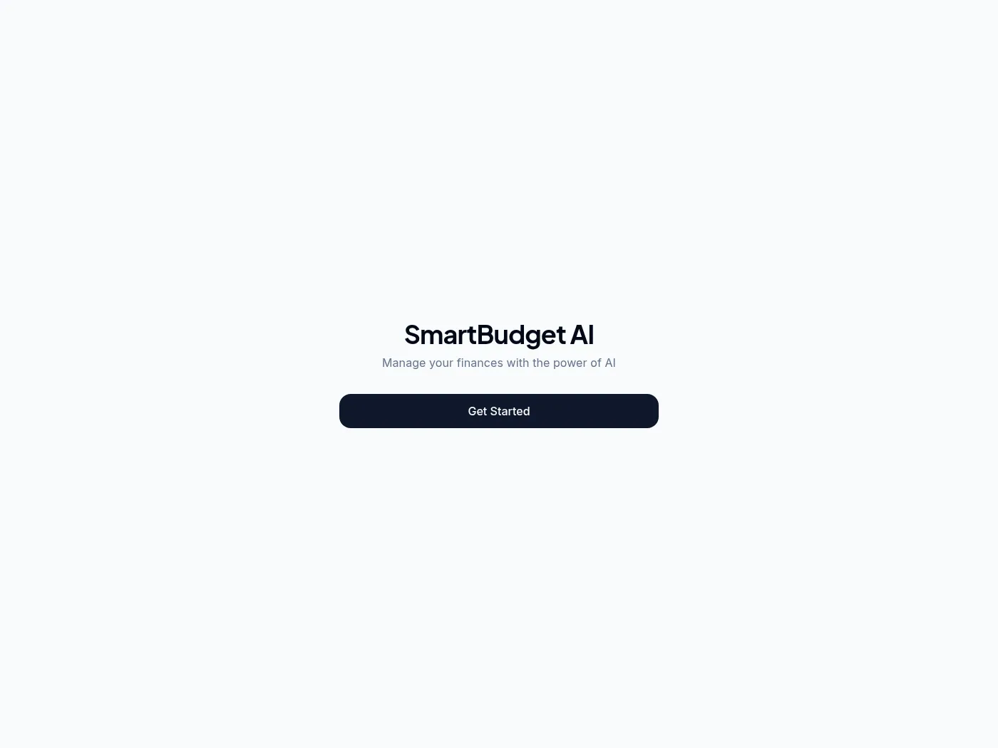 SmartBudget AI