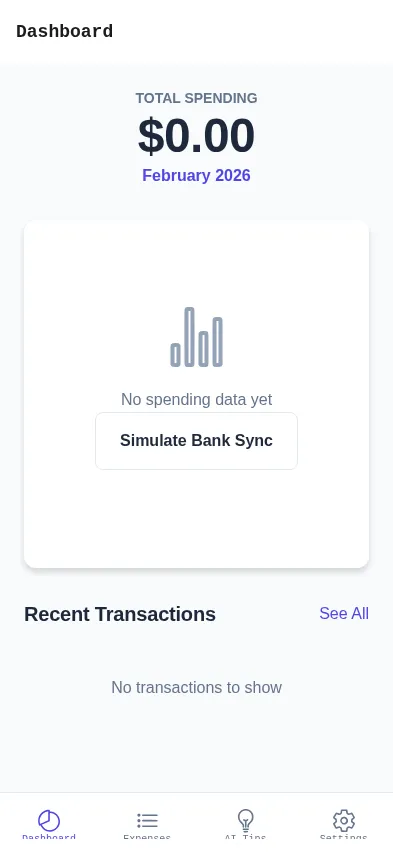 SmartSpend AI Budget App