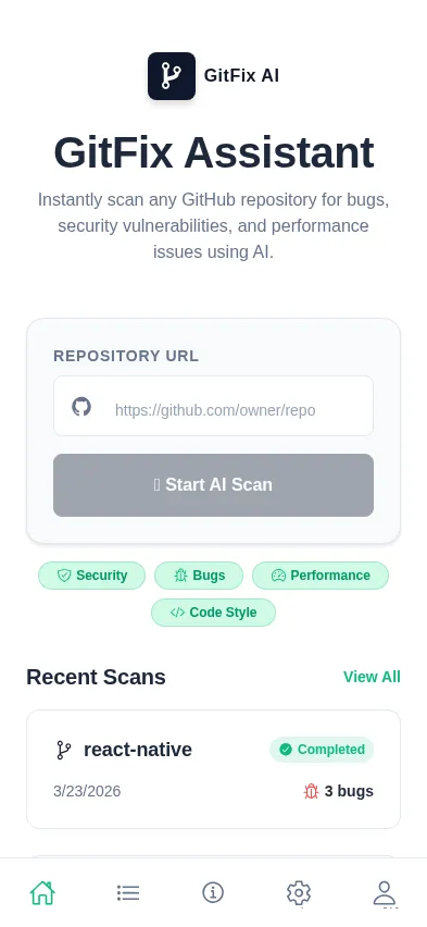 GitFix AI Assistant