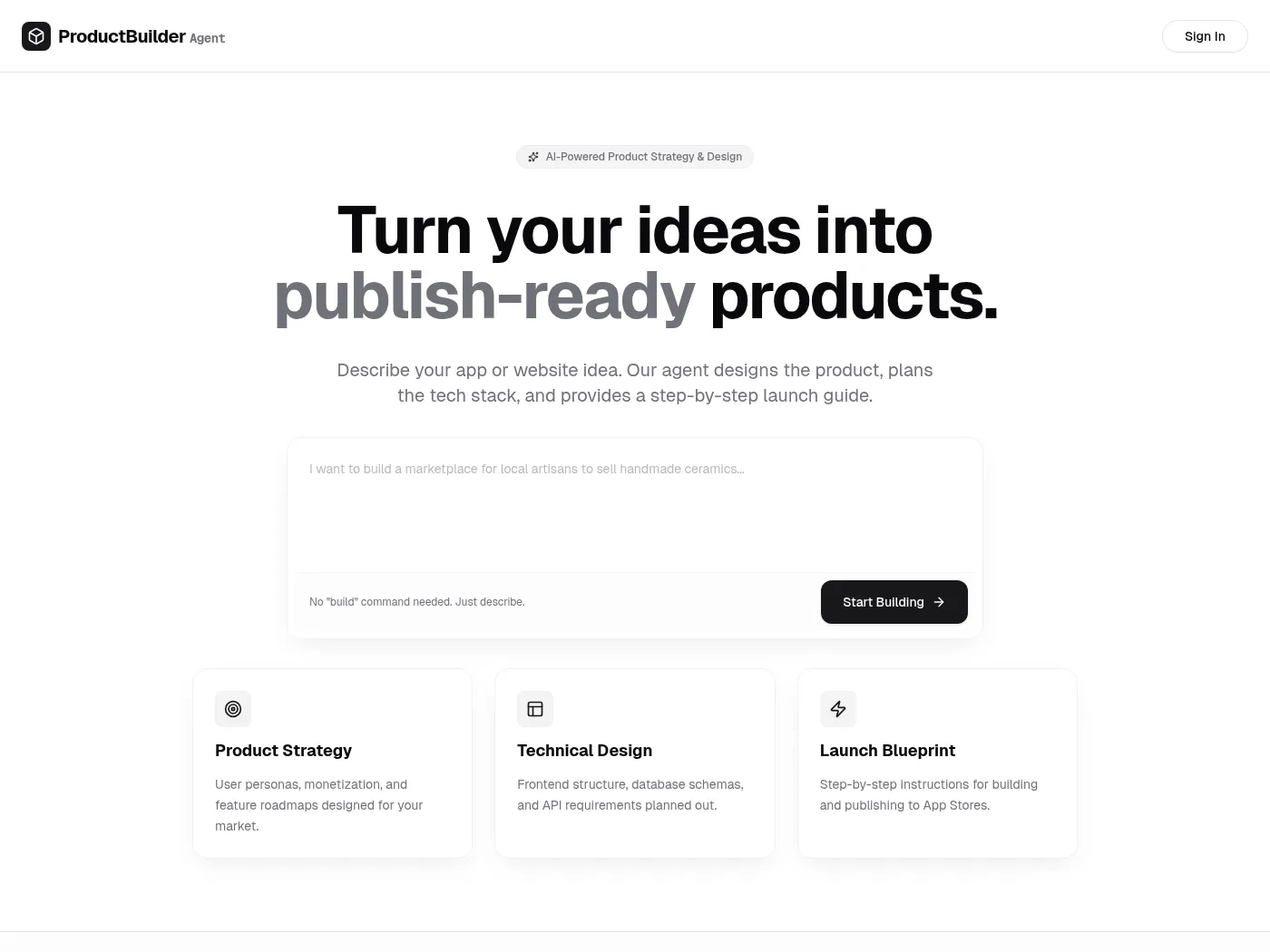 AI Product Builder Agent