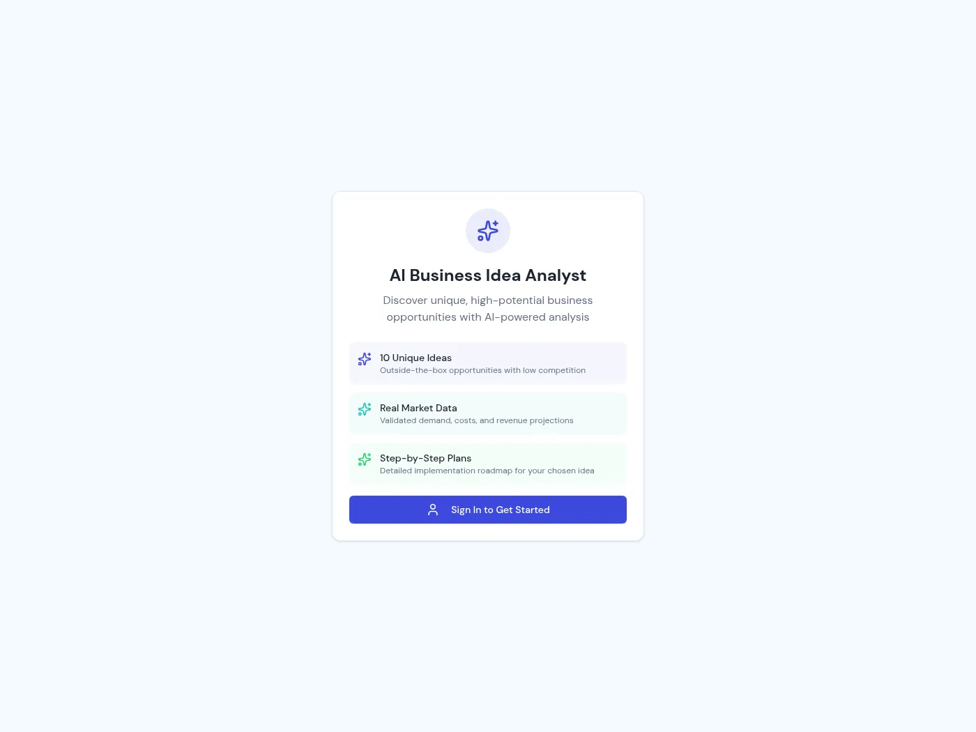 AI-Powered Business Idea Analyst & Opportunity Planner