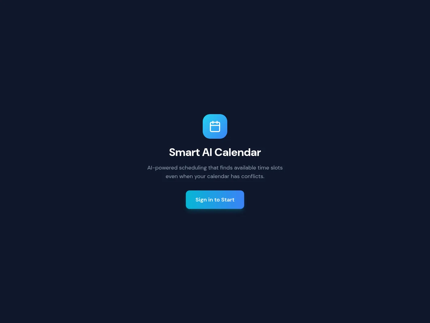 Smart AI Calendar