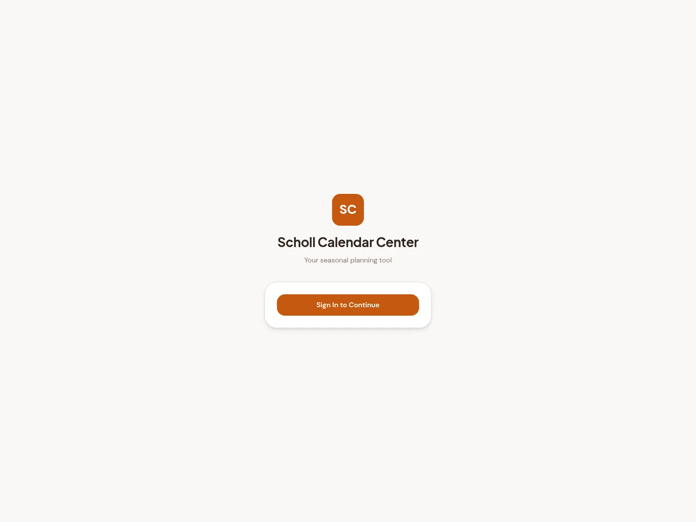 Scholl Calendar Center