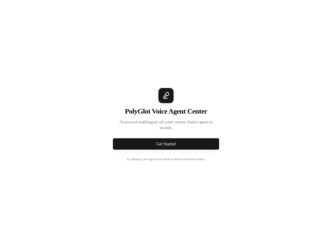 PolyGlot Voice Agent Center