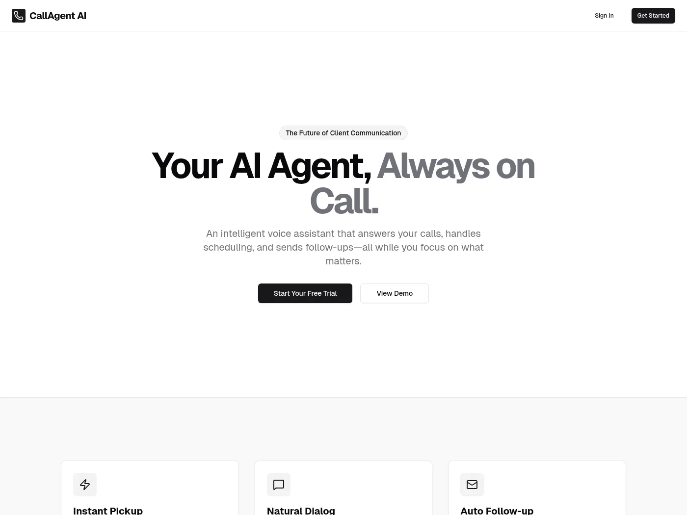 AI Agent Call Assistant