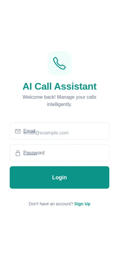 AI Call Assistant