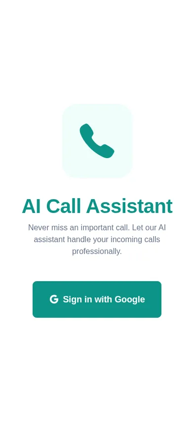 AI Call Assistant