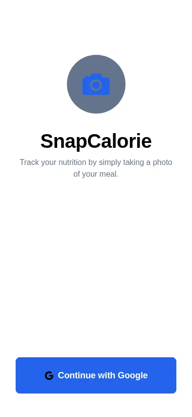 SnapCalorie AI Tracker