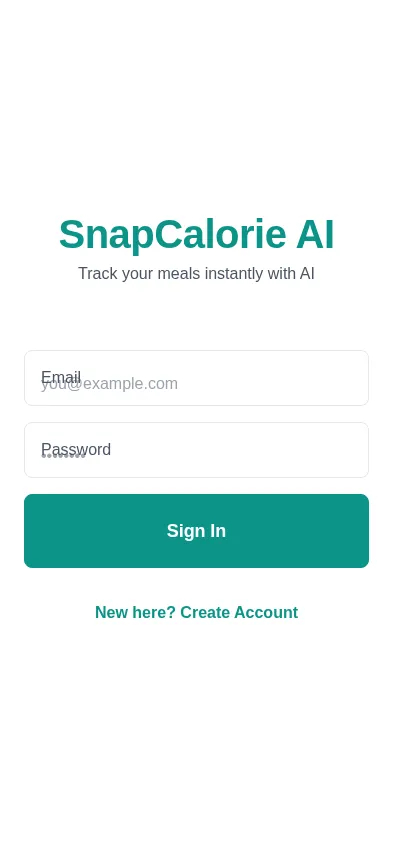 SnapCalorie AI Tracker