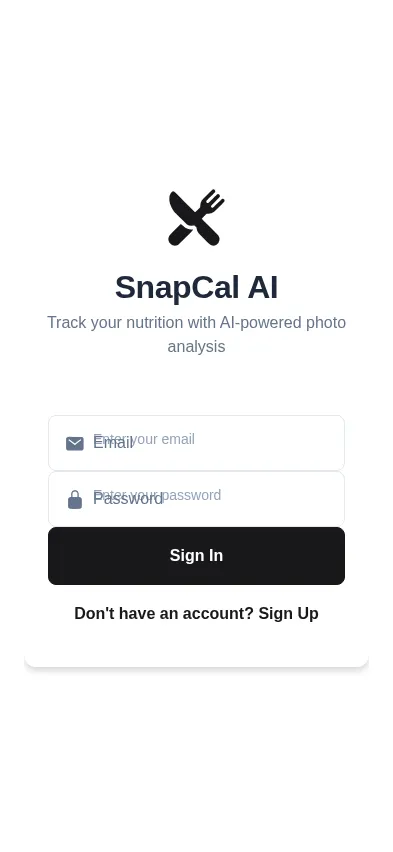 SnapCal AI Tracker