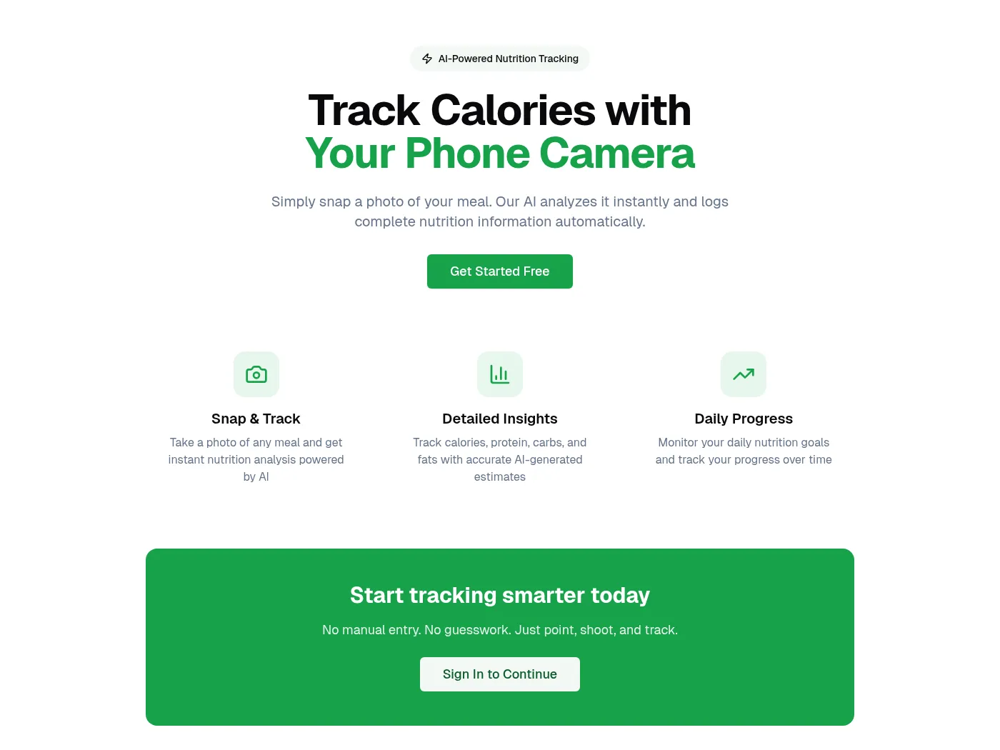 AI Calorie Tracker