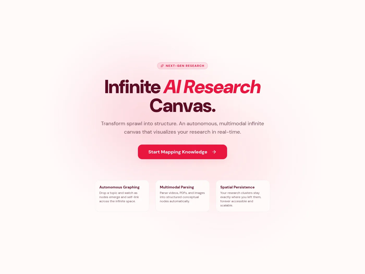 Infinite AI Research Canvas
