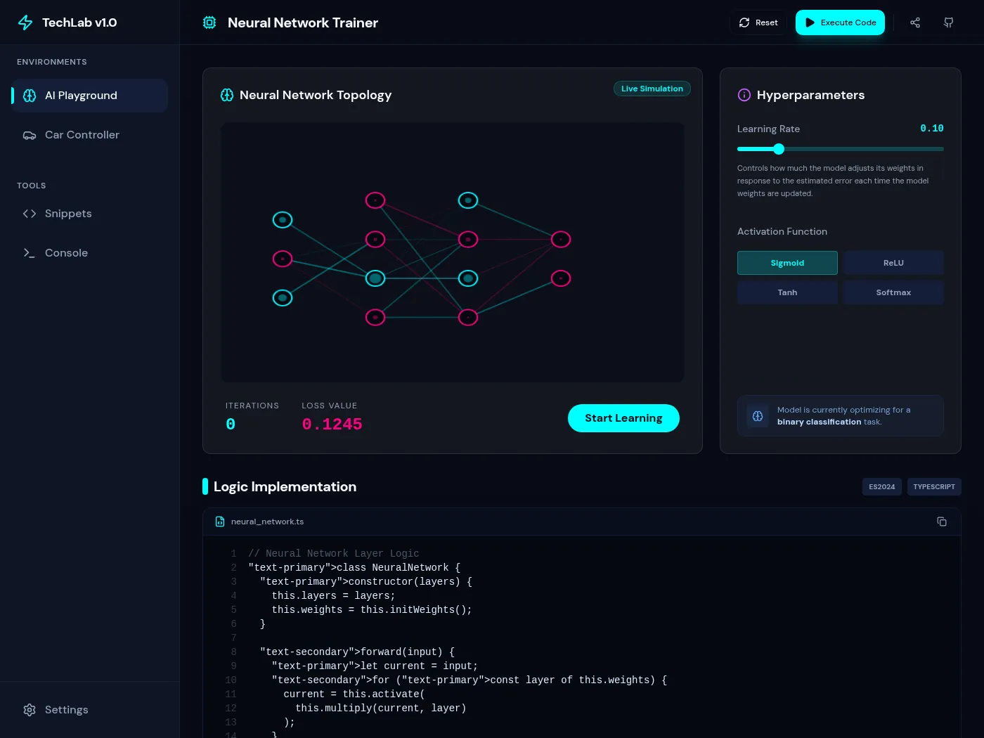 AI & Car Code Playground
