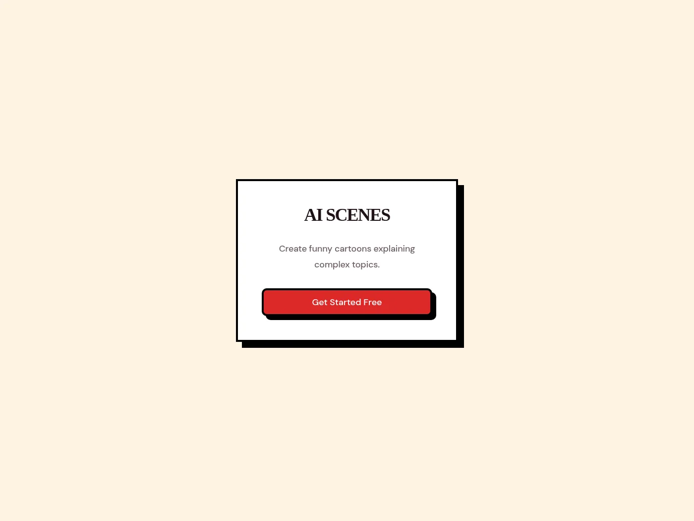 AI Cartoon Scene Generator