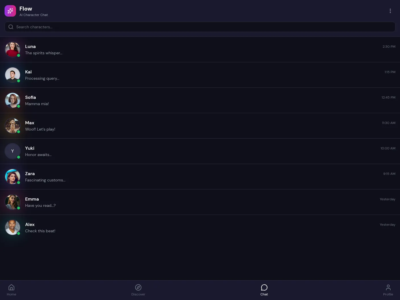 AI Character Chat