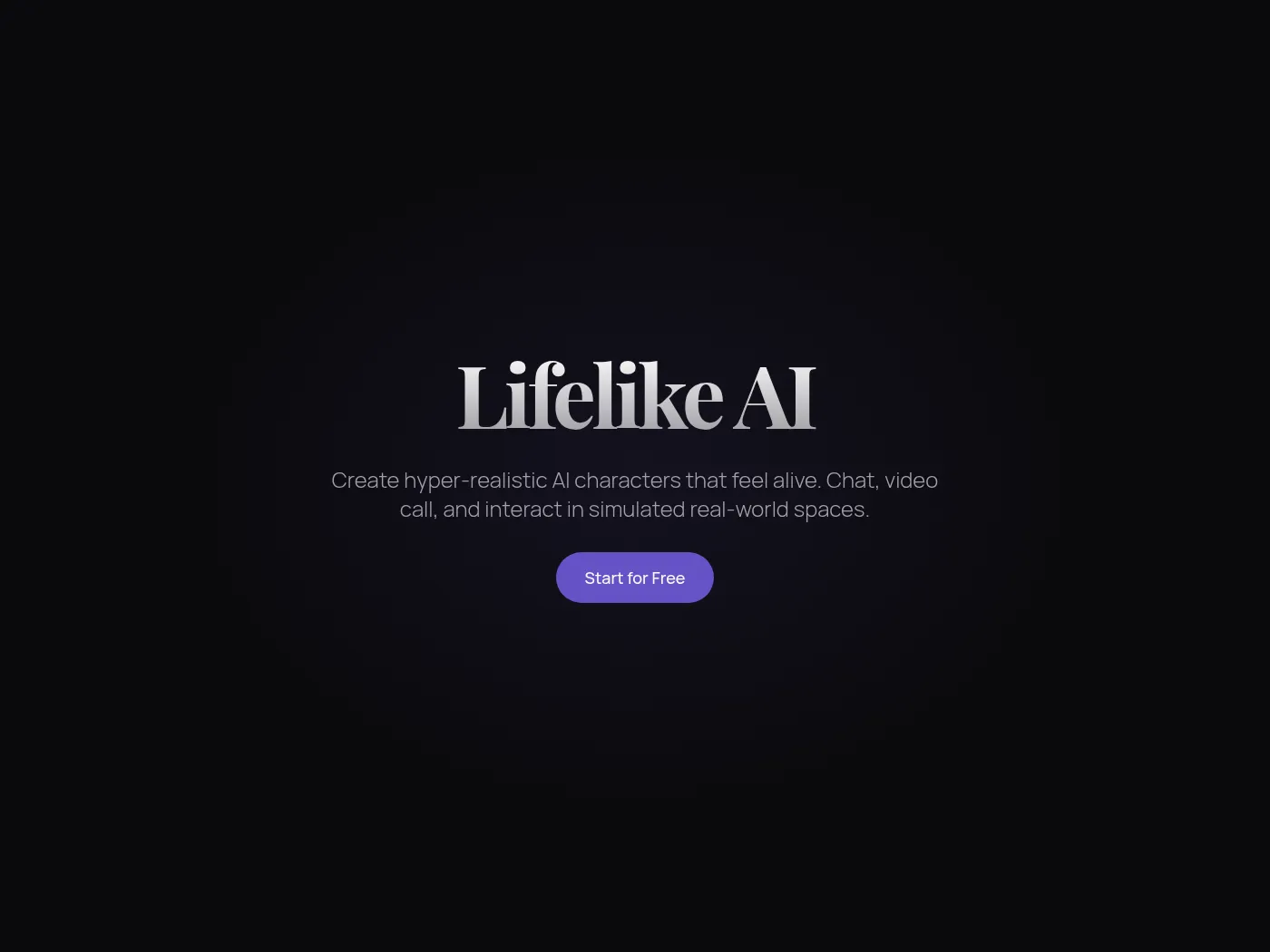 Lifelike AI Character Chat