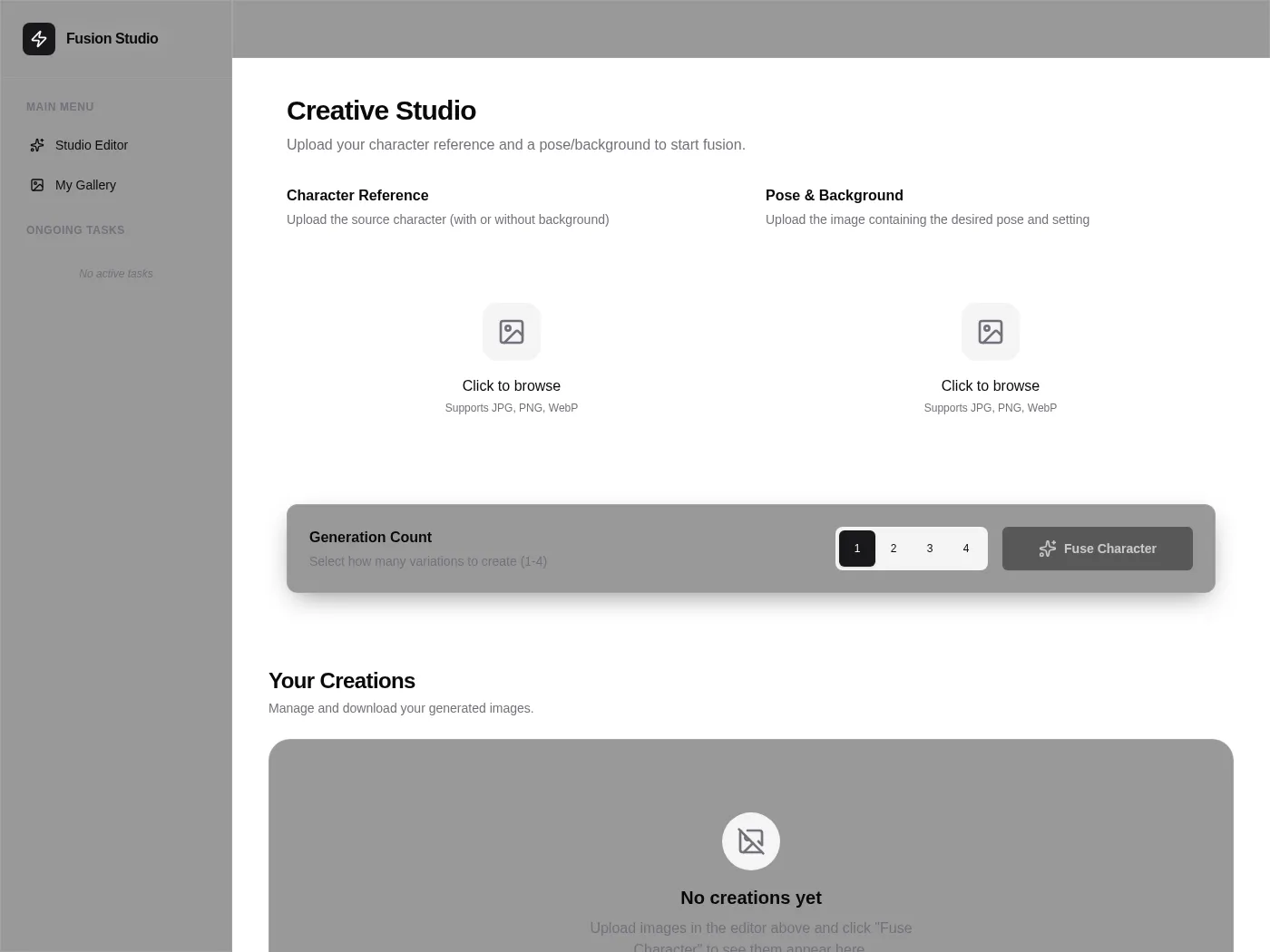 AI Character Fusion Studio