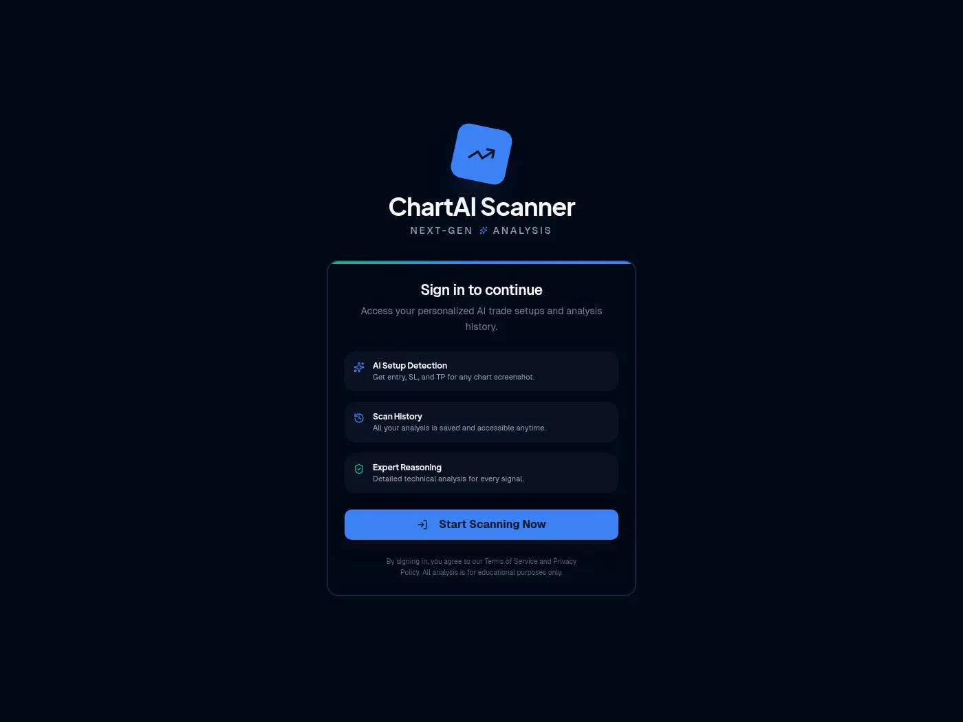 ChartAI Trade Scanner