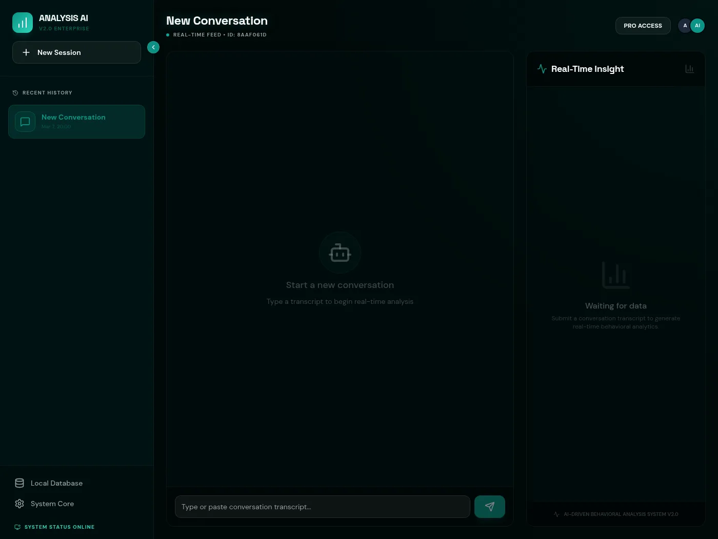 AI Chat Analytics UI