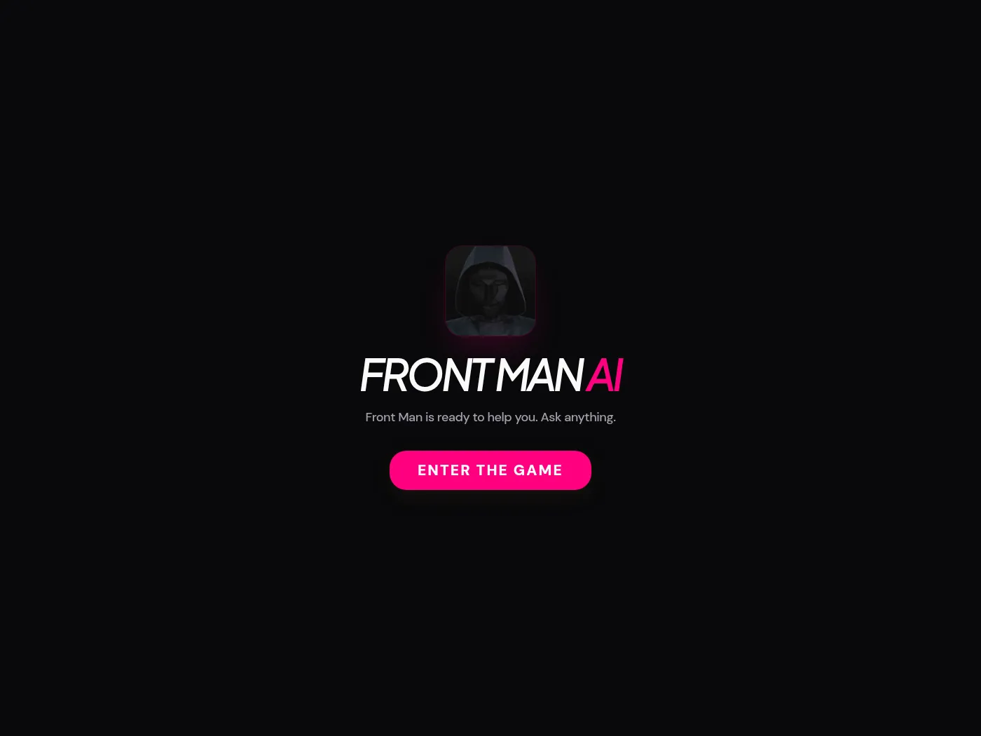 Front man AI Web App